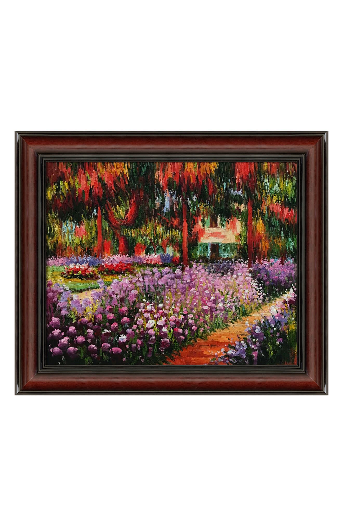 OVERSTOCK ART La Pastiche Garden at Giverny Reproduction Canvas Art ...