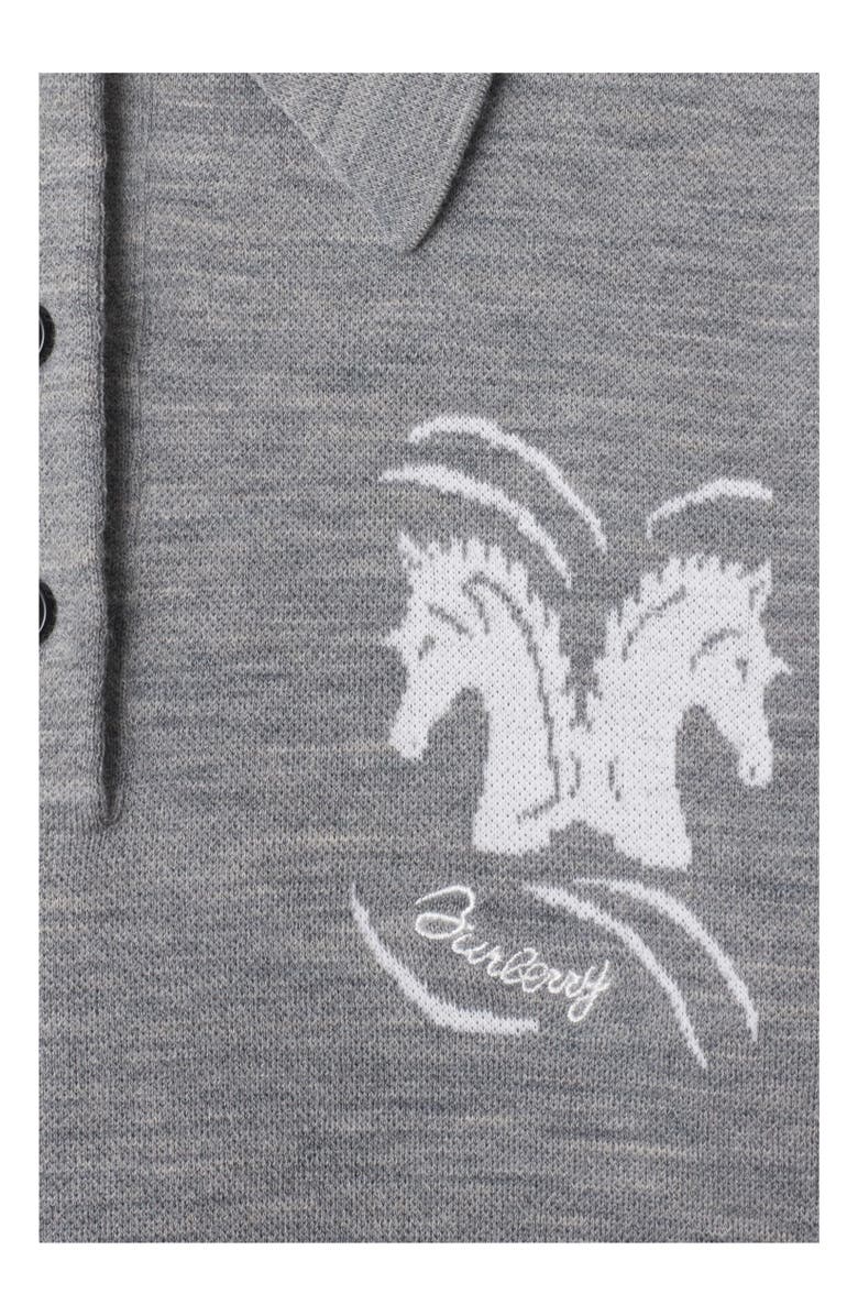 Burberry Mirrored Horse Wool Blend Polo Shirt | Nordstrom