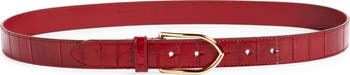 Jacquemus La Ceinture Bambino Skinny Hagfish Leather Belt | Nordstrom