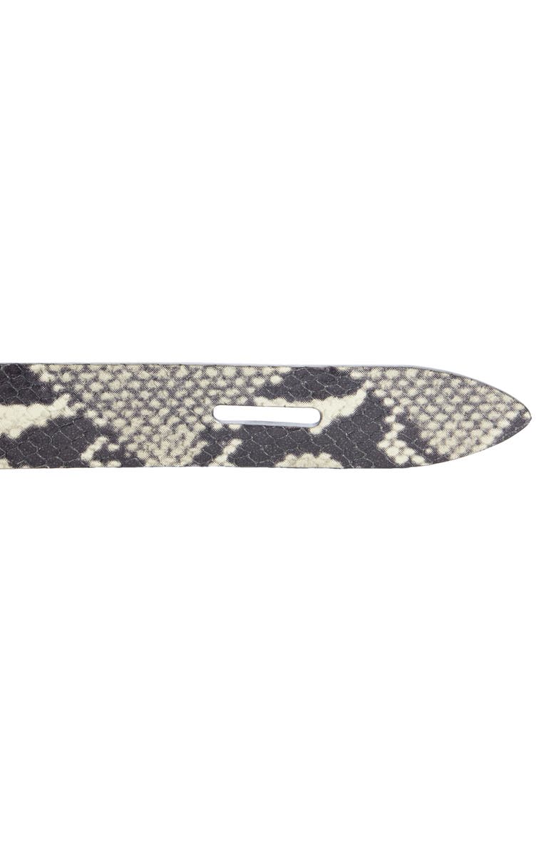 Isabel Marant Lecce Snake Print Reversible Leather Belt | Nordstromrack