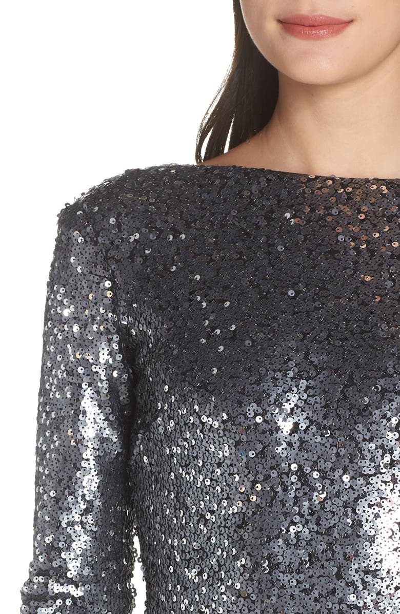 Dress the Population Natalie Front Slit Sequin Cocktail Sheath | Nordstrom