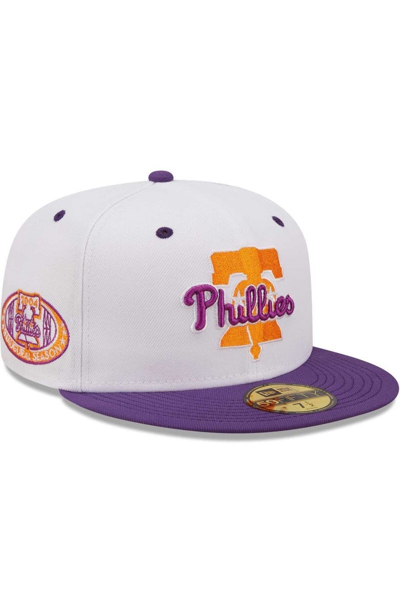 New Era Men's New Era White/Purple Philadelphia Phillies Inaugural ...