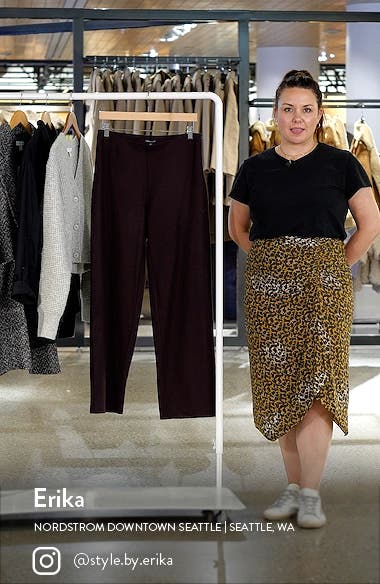 Eileen Fisher Straight Leg Wool Pants | Nordstromrack