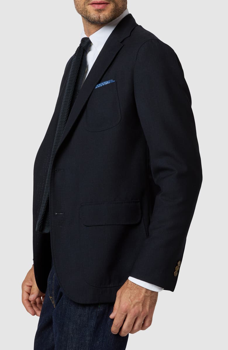 Sid Mashburn Ghost Solid Navy Textured Wool Sport Coat | Nordstromrack
