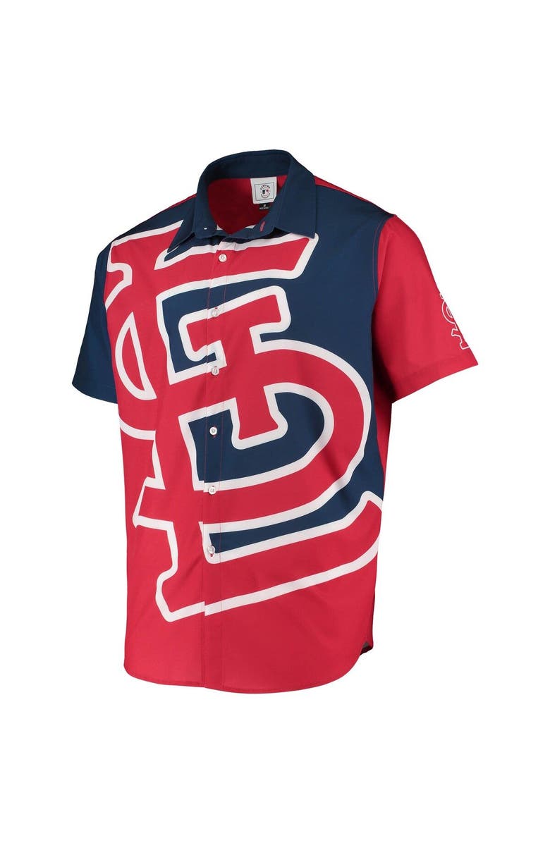 FOCO Men's Red St. Louis Cardinals Big Logo Button-Up Shirt | Nordstrom