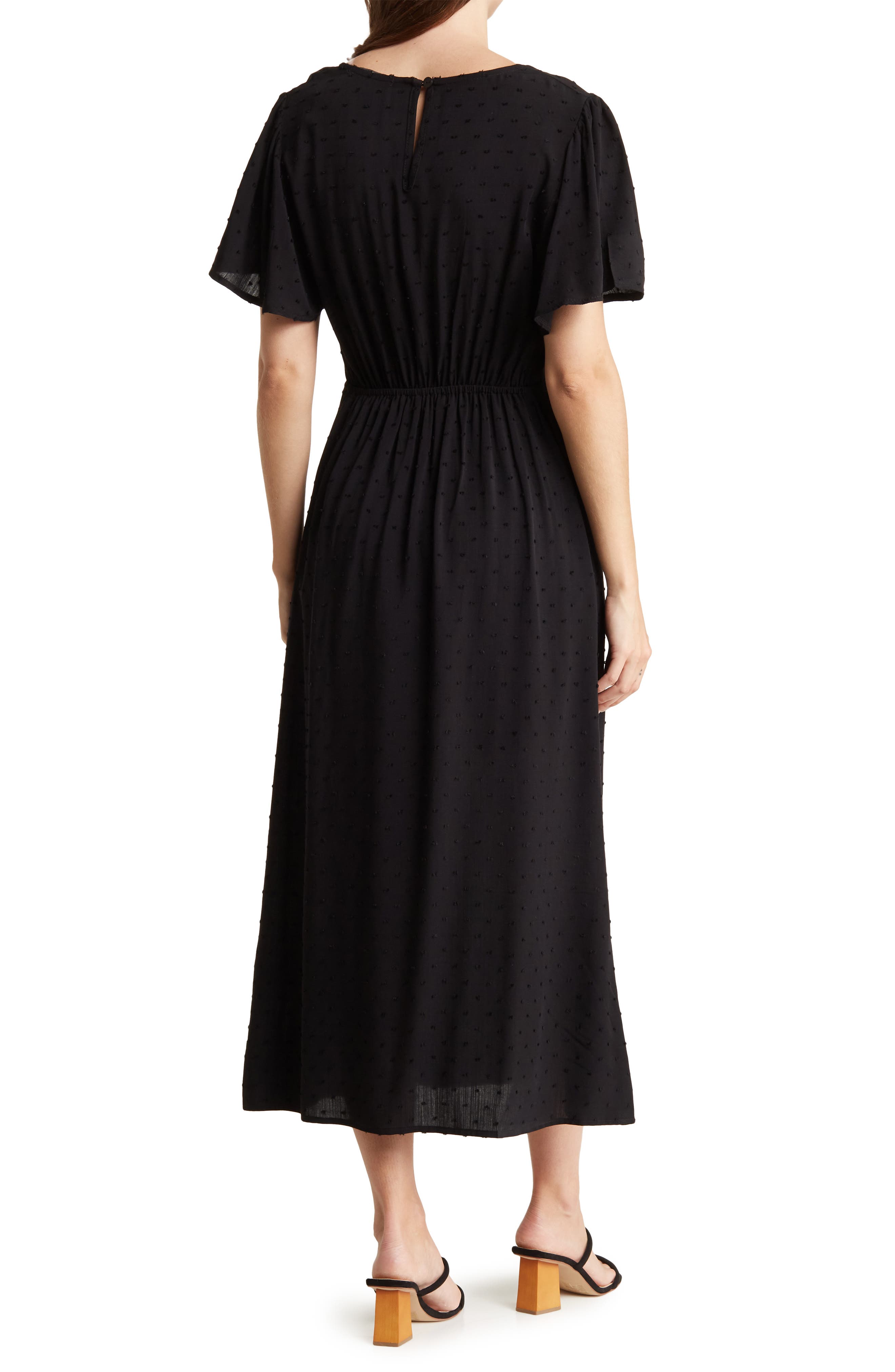 Velvet Torch Flutter Sleeve Empire Waist Dress | Nordstromrack