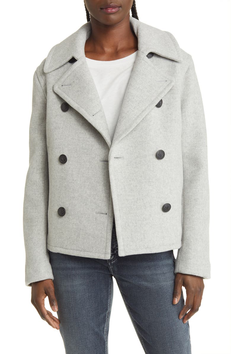 rag & bone Alfie Virgin Wool Blend Peacoat | Nordstromrack