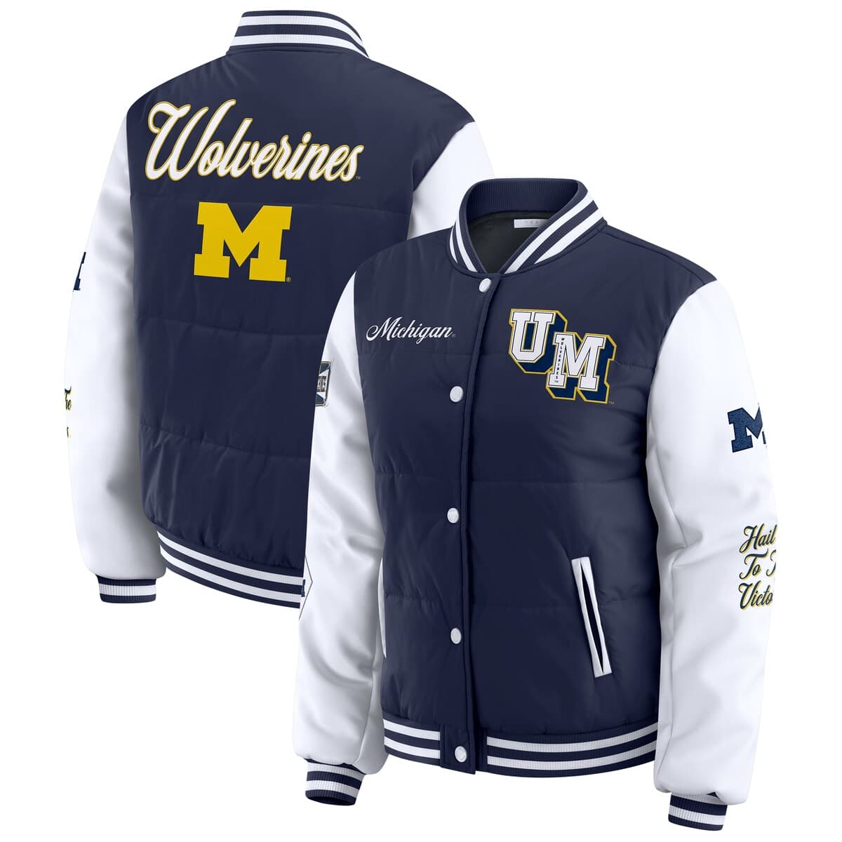 WEAR by Erin Andrews Women's WEAR by Erin Andrews Navy Michigan ...