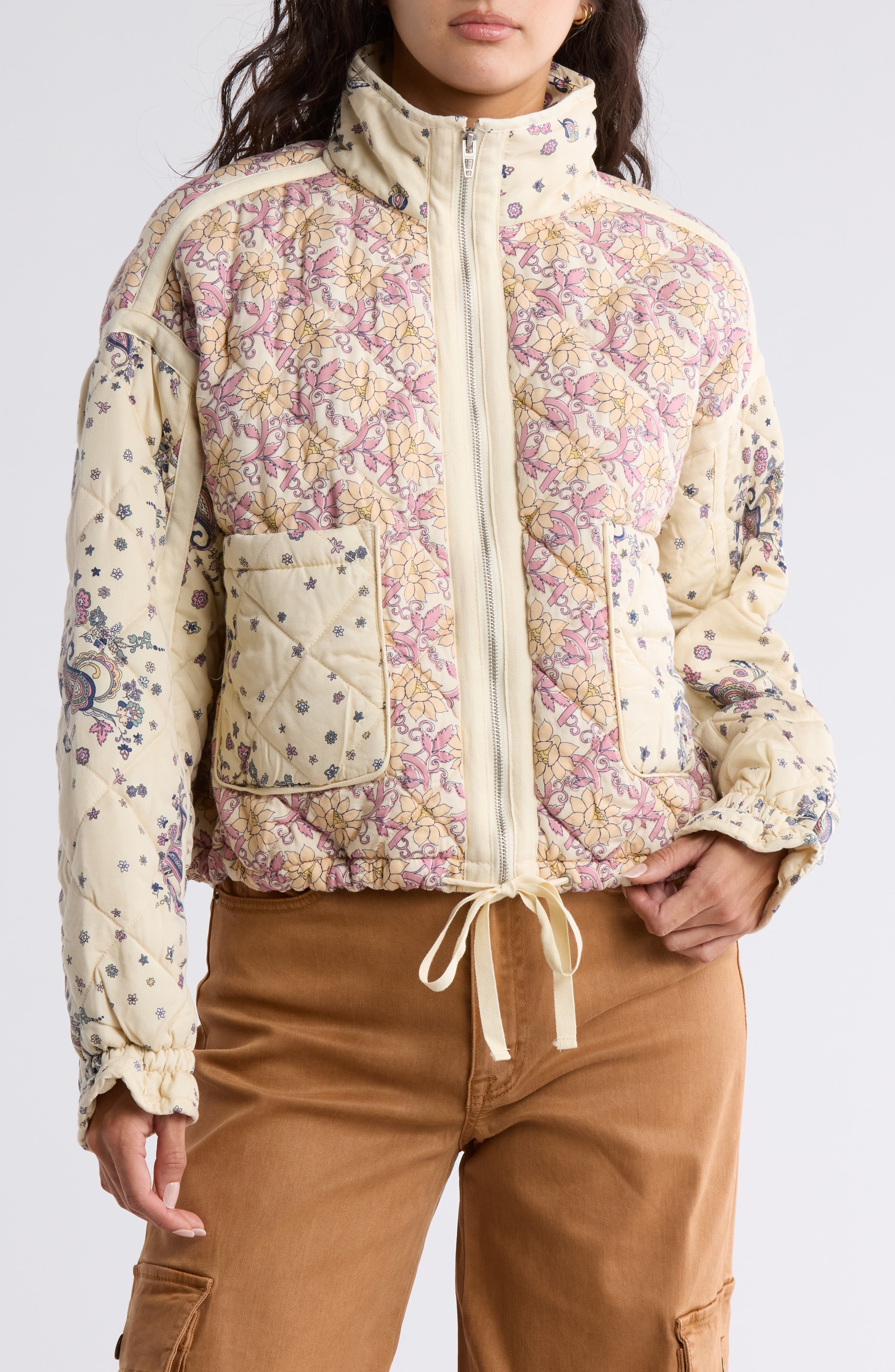 BLANKNYC Bloom Bash Quilted Bomber Jacket | Nordstromrack