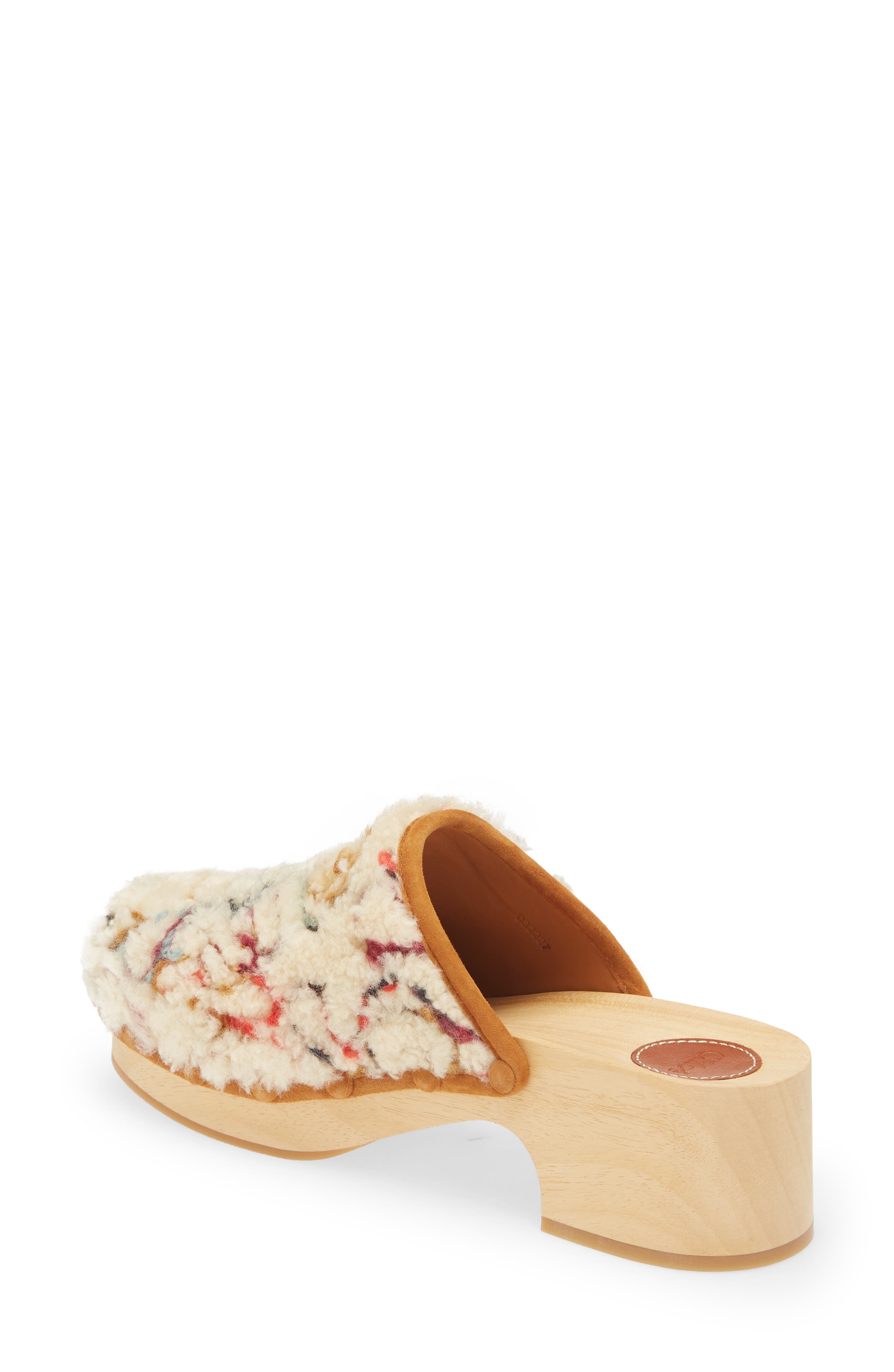 Chloé Joy Genuine Shearling Clog (Women) | Nordstromrack