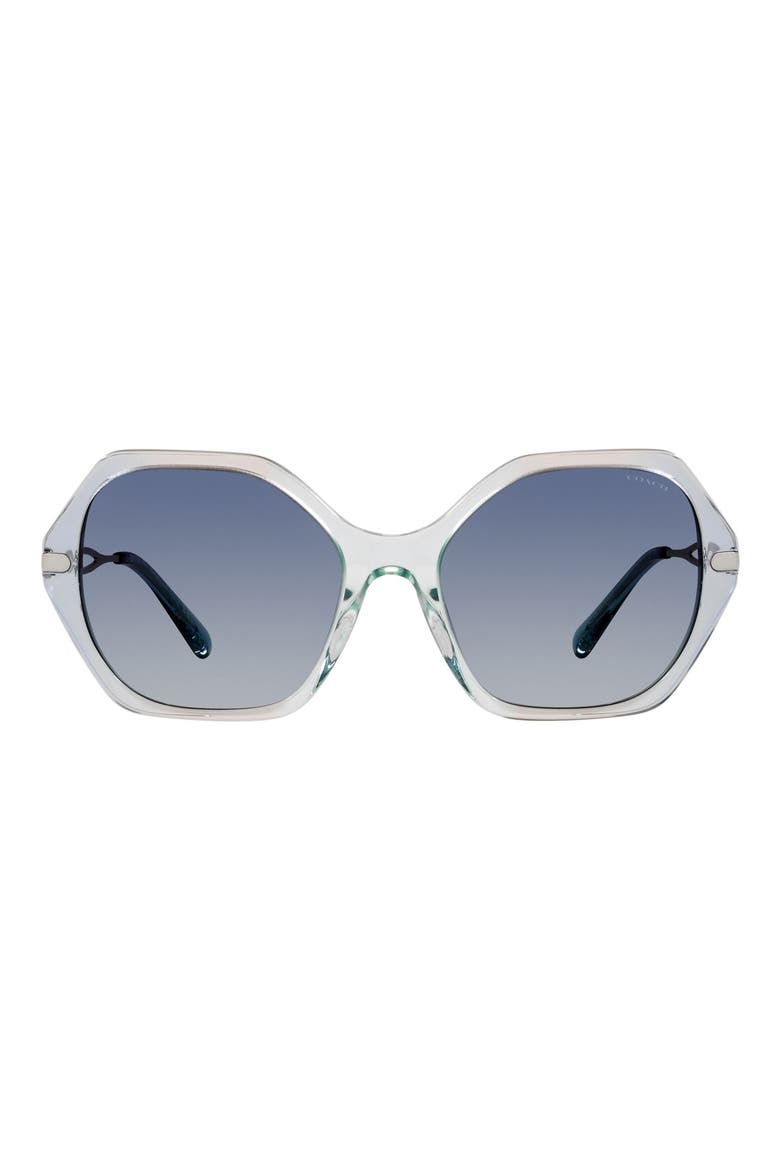 57mm Gradient Hexagonal Sunglasses (Women) | Nordstromrack