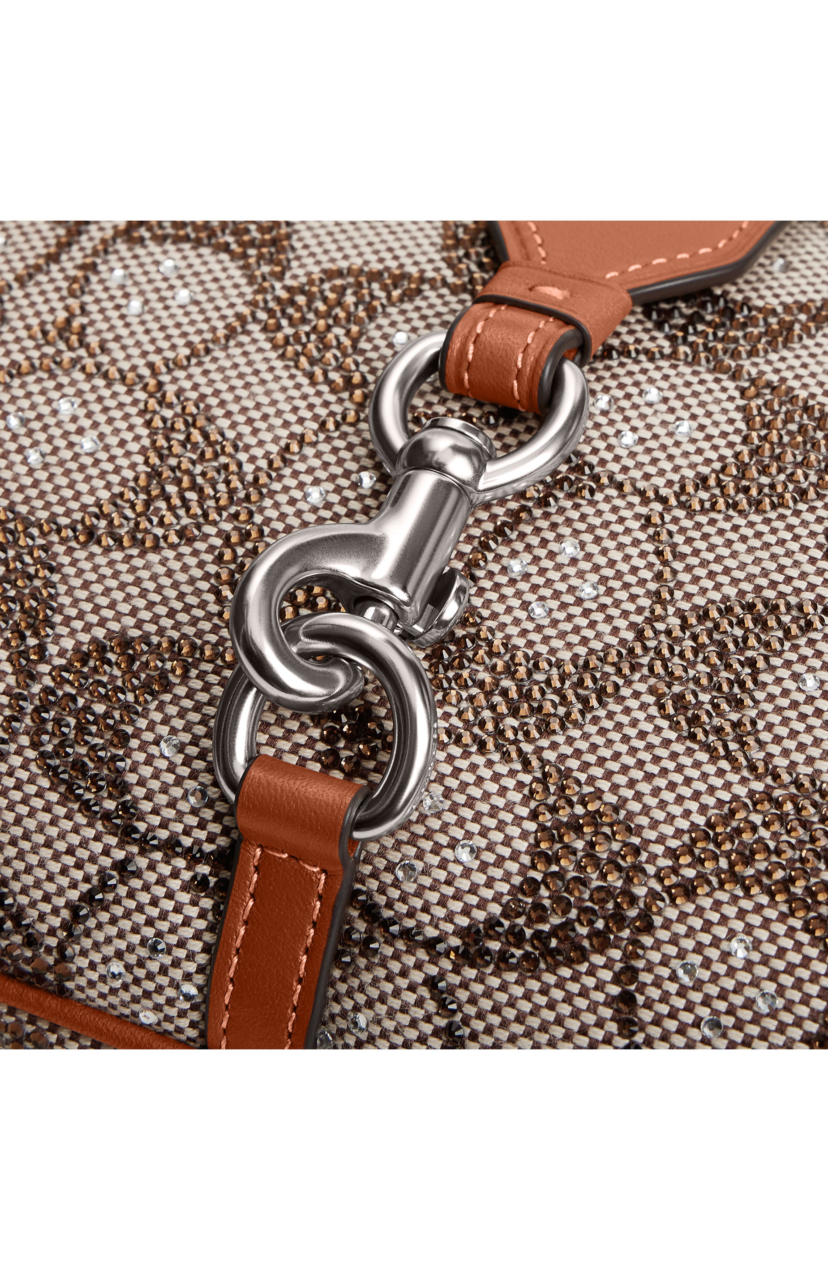 COACH Hamptons Crystal Signature Jacquard Hobo Bag | Nordstrom