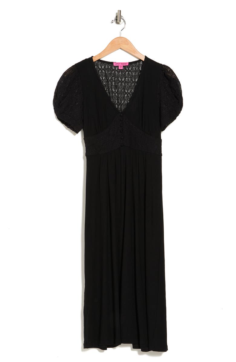 Betsey Johnson Mosaic Lace Rayon Spandex Twist Dress | Nordstromrack