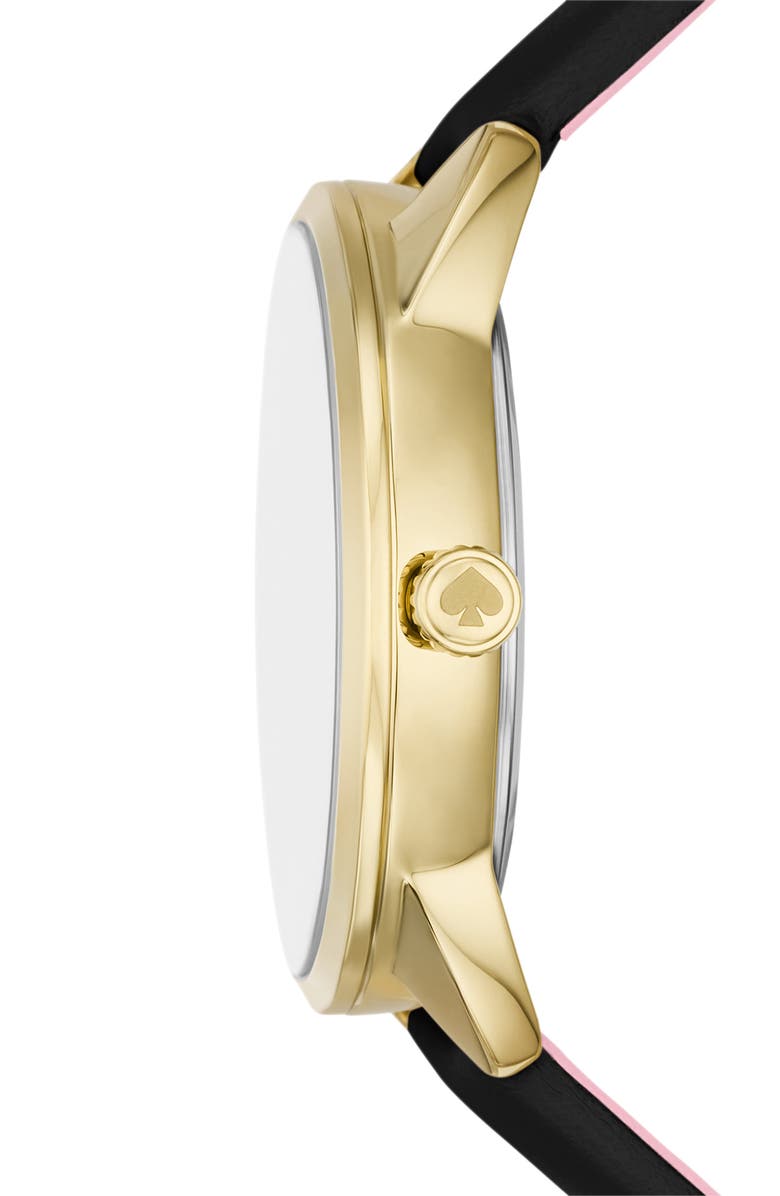 Kate Spade New York crosstown leather strap watch, 34mm | Nordstromrack