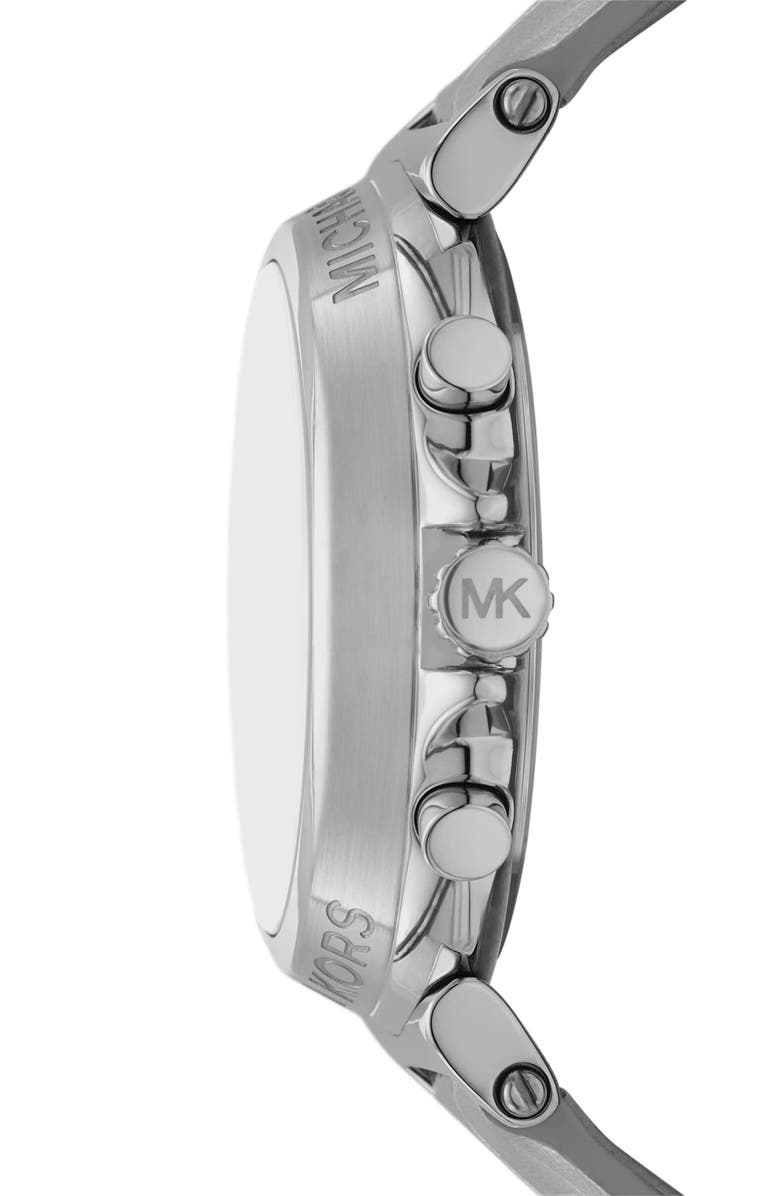 MICHAEL Michael Kors Maren Leather Strap Chronograph Watch, 40mm ...