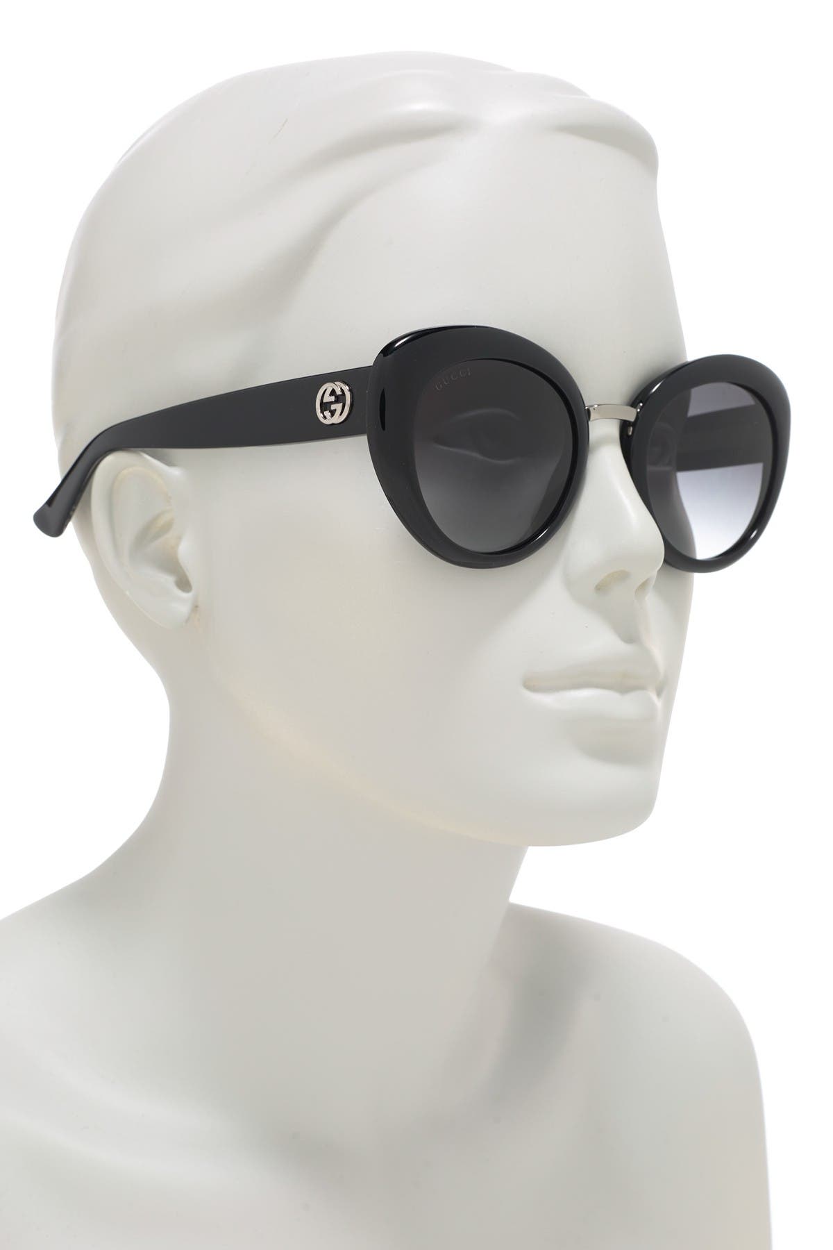 Gucci Core 51mm Round Cat Eye Sunglasses | Nordstromrack