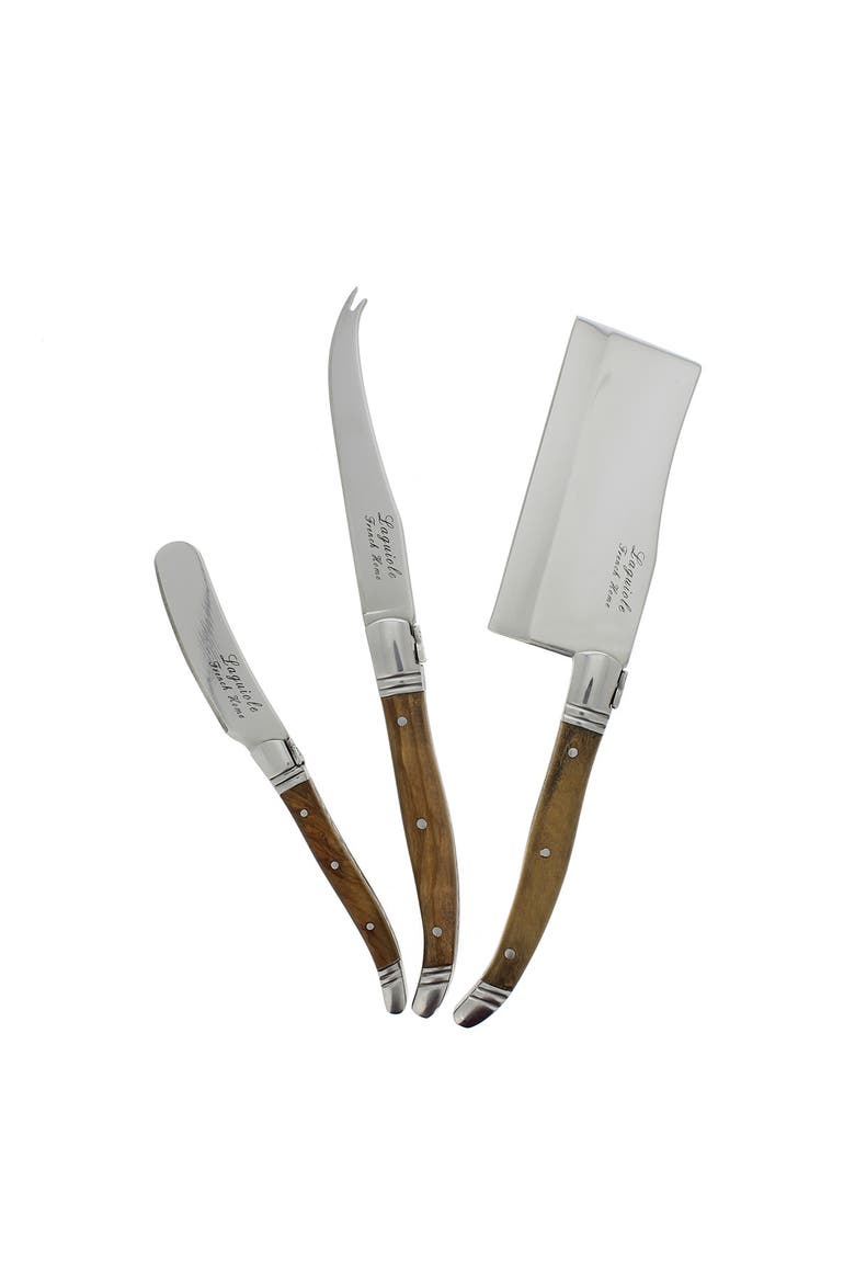 3-Piece Laguiole Connoisseur Olive Wood Cheese Set | Nordstromrack