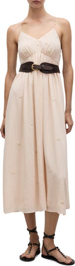 MANGO Beaded Midi Sundress | Nordstrom