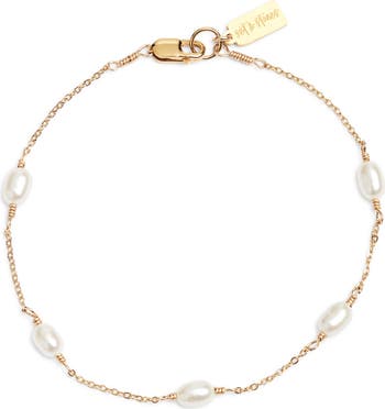 Madeline Freshwater Pearl Station Bracelet