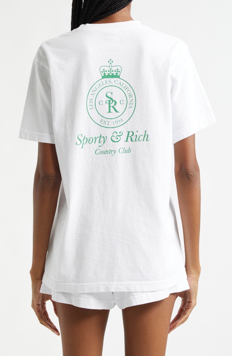Sporty & Rich Crown Logo Cotton Graphic T-Shirt | Nordstromrack