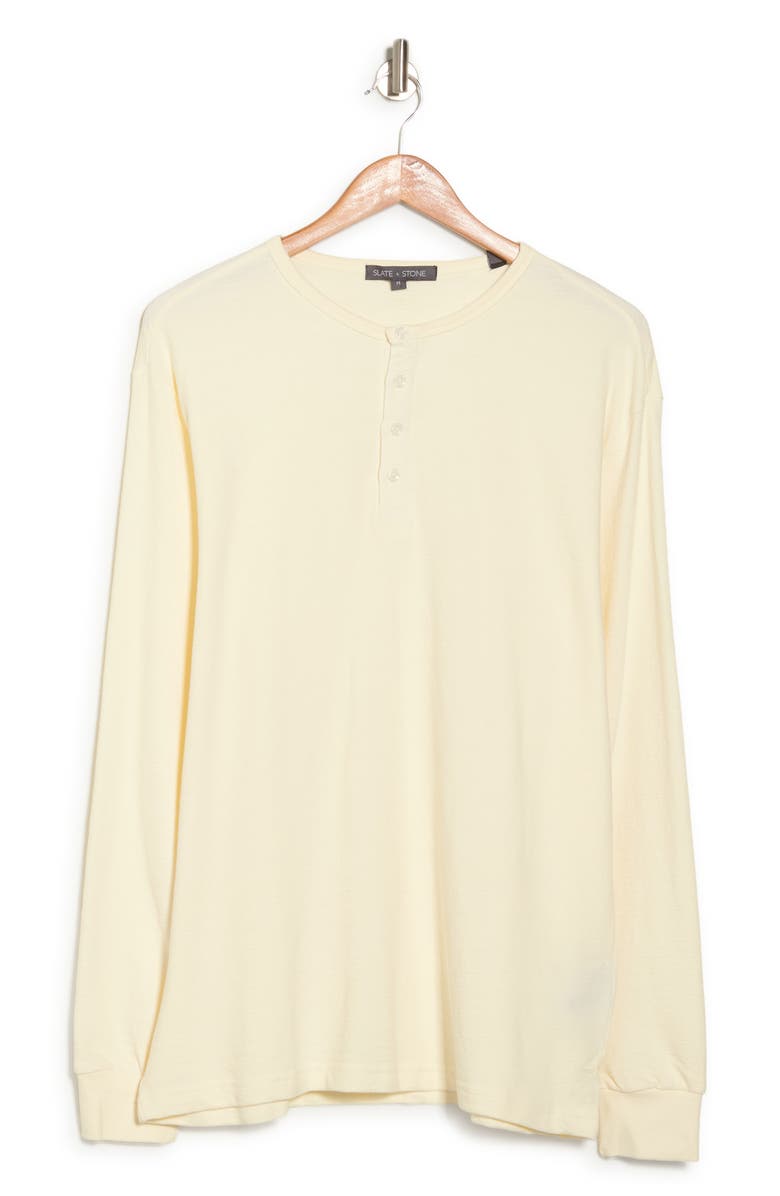Slate & Stone Textured Cotton Long Sleeve Henley Shirt | Nordstromrack