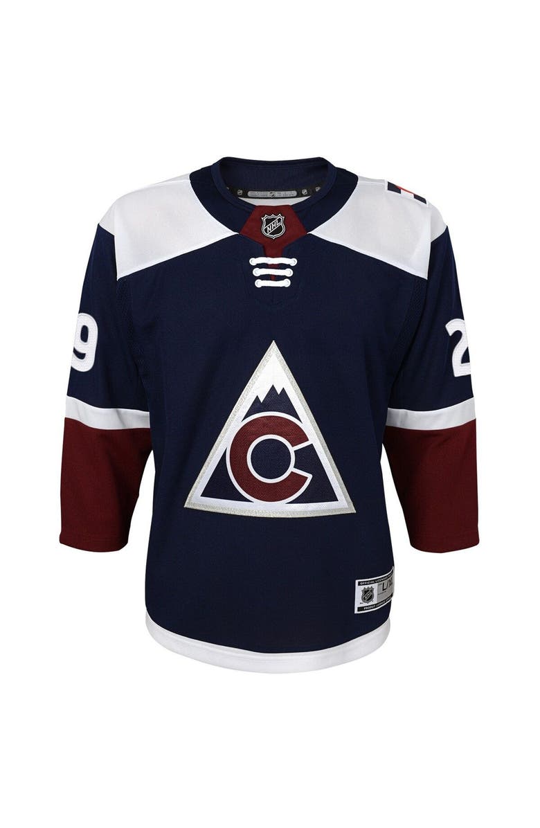 Outerstuff Youth Nathan MacKinnon Navy Colorado Avalanche Alternate ...
