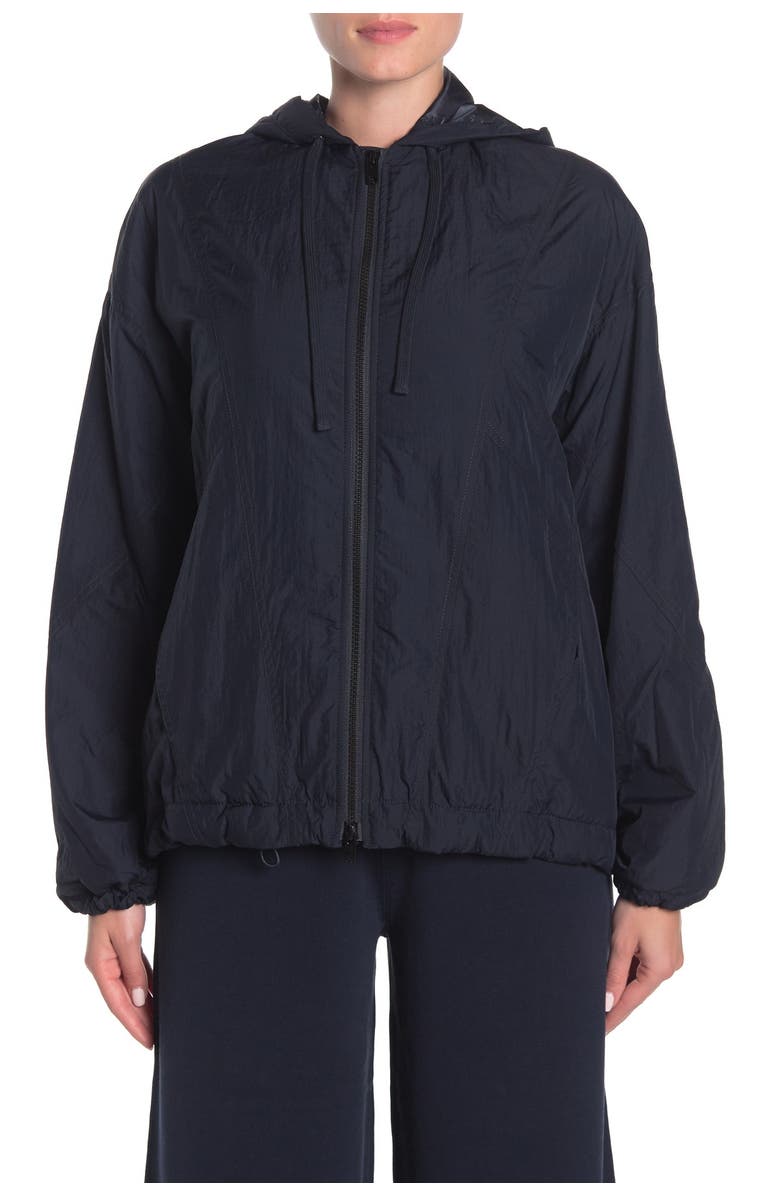 Vince Nylon Zip Front Hoodie Jacket | Nordstromrack