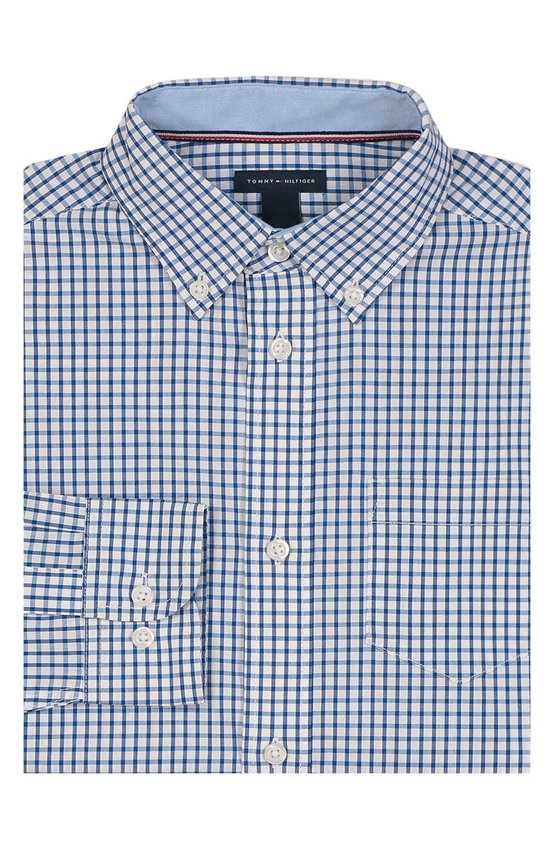 Tommy Hilfiger Kids' Tattersall Button Down Collar Shirt | Nordstromrack