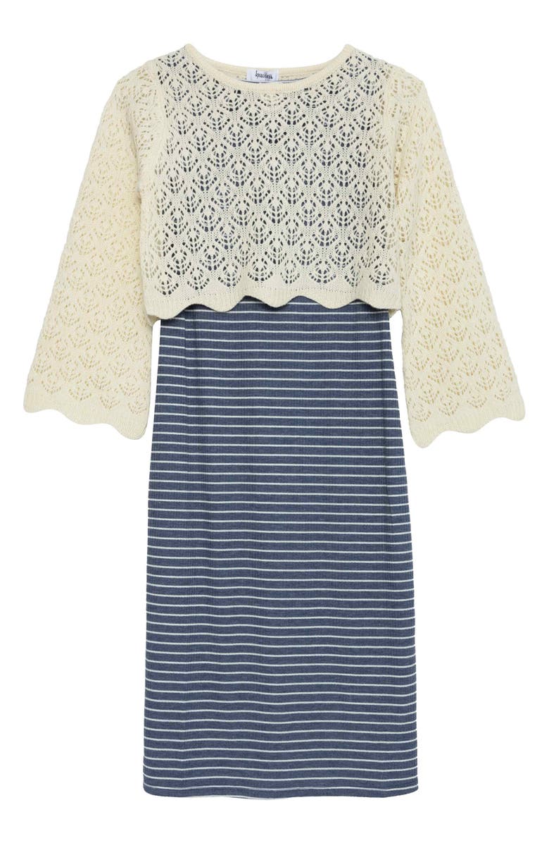 Speechless Kids' Mixed Media Dress | Nordstromrack