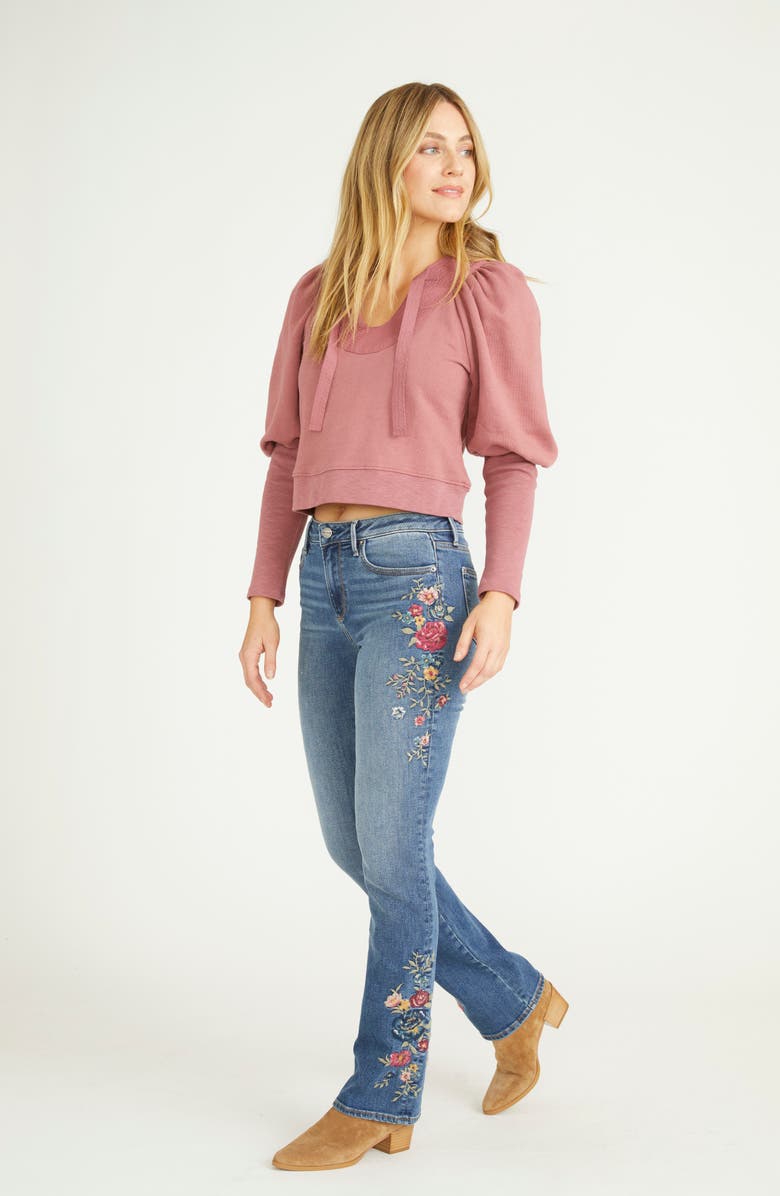 Driftwood Kelly Floral Embroirdered Bootcut Jeans | Nordstromrack