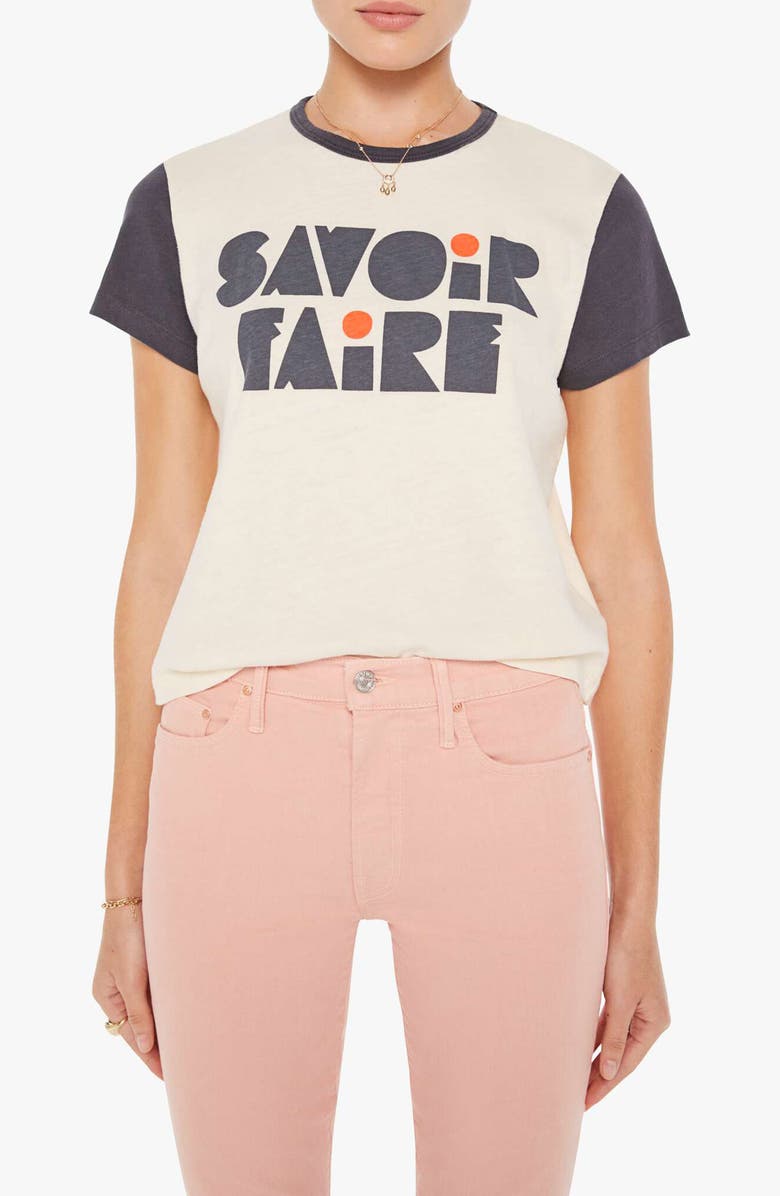 MOTHER The Goodie Goodie Ringer Graphic T-Shirt | Nordstromrack