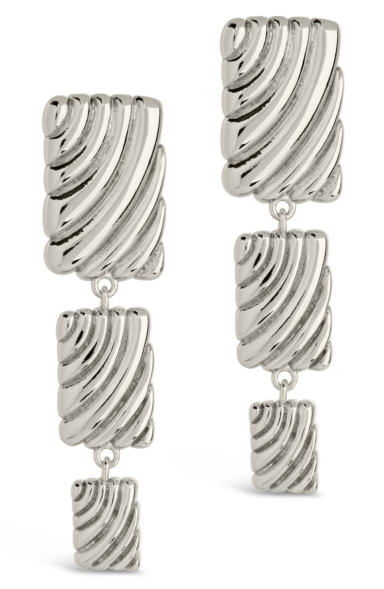 Sterling Forever Hayde Textured Drop Earrings | Nordstromrack