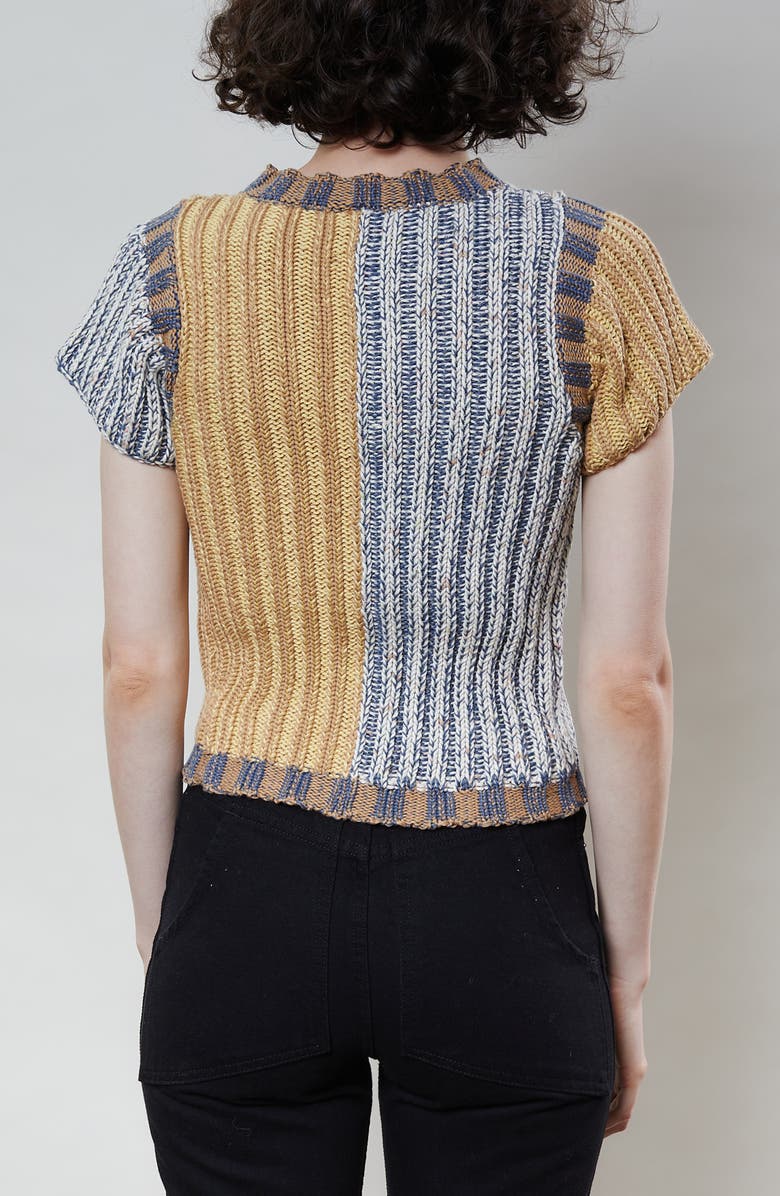 Eckhaus Latta Two Tone Rib Knit T-Shirt | Nordstromrack