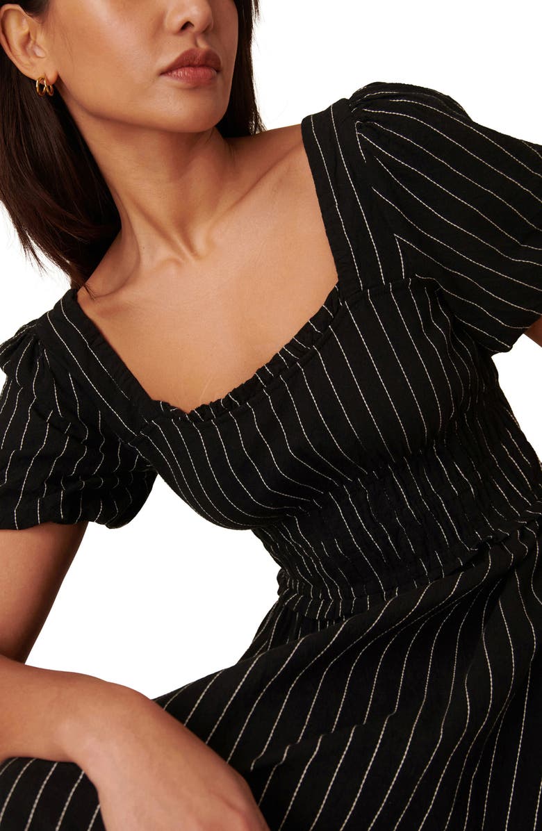 Nobody's Child Aggie Stripe Puff Sleeve Dress | Nordstromrack