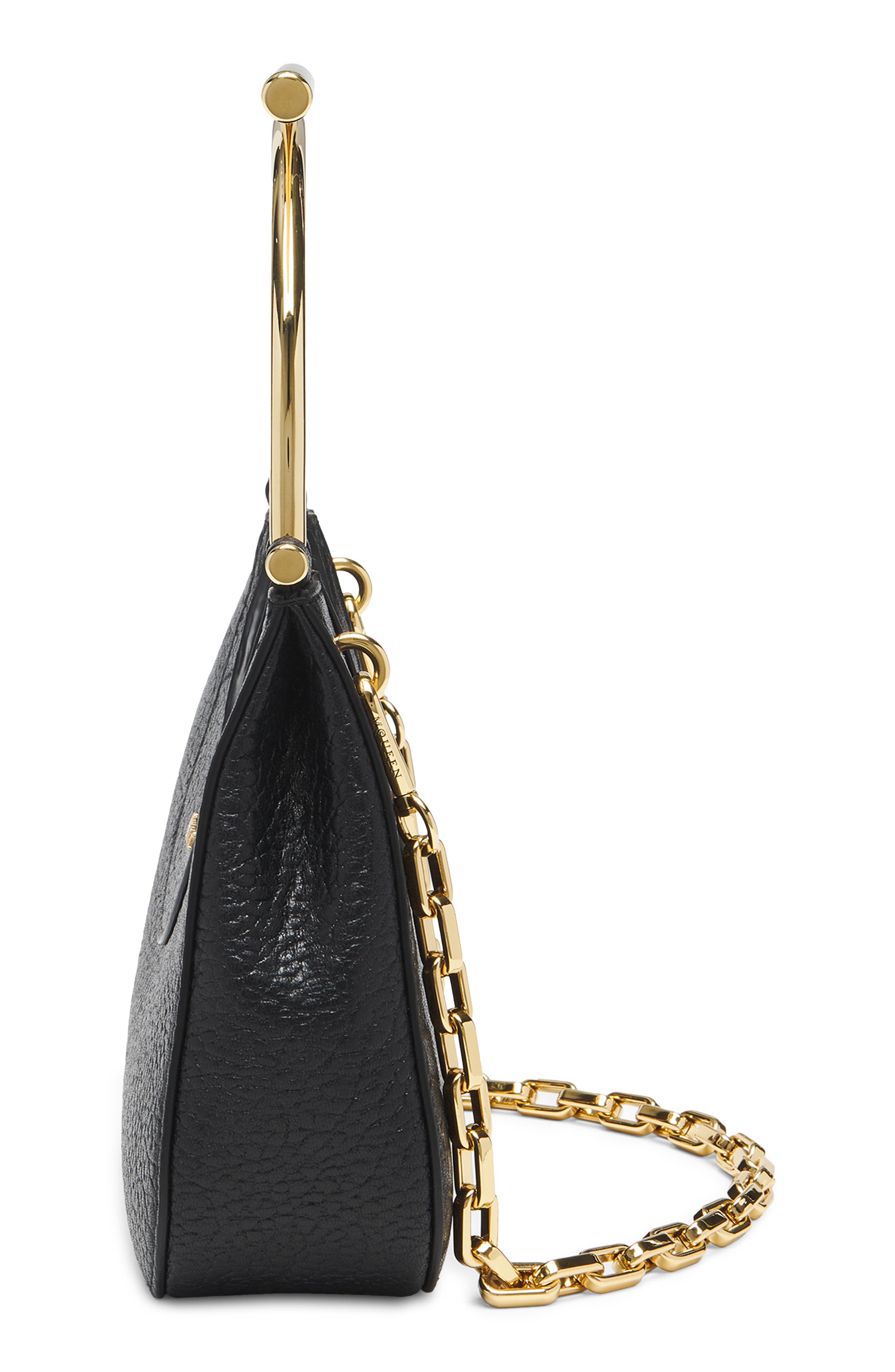 McQueen Mini T-Bar Crossbar Leather Handbag | Nordstromrack