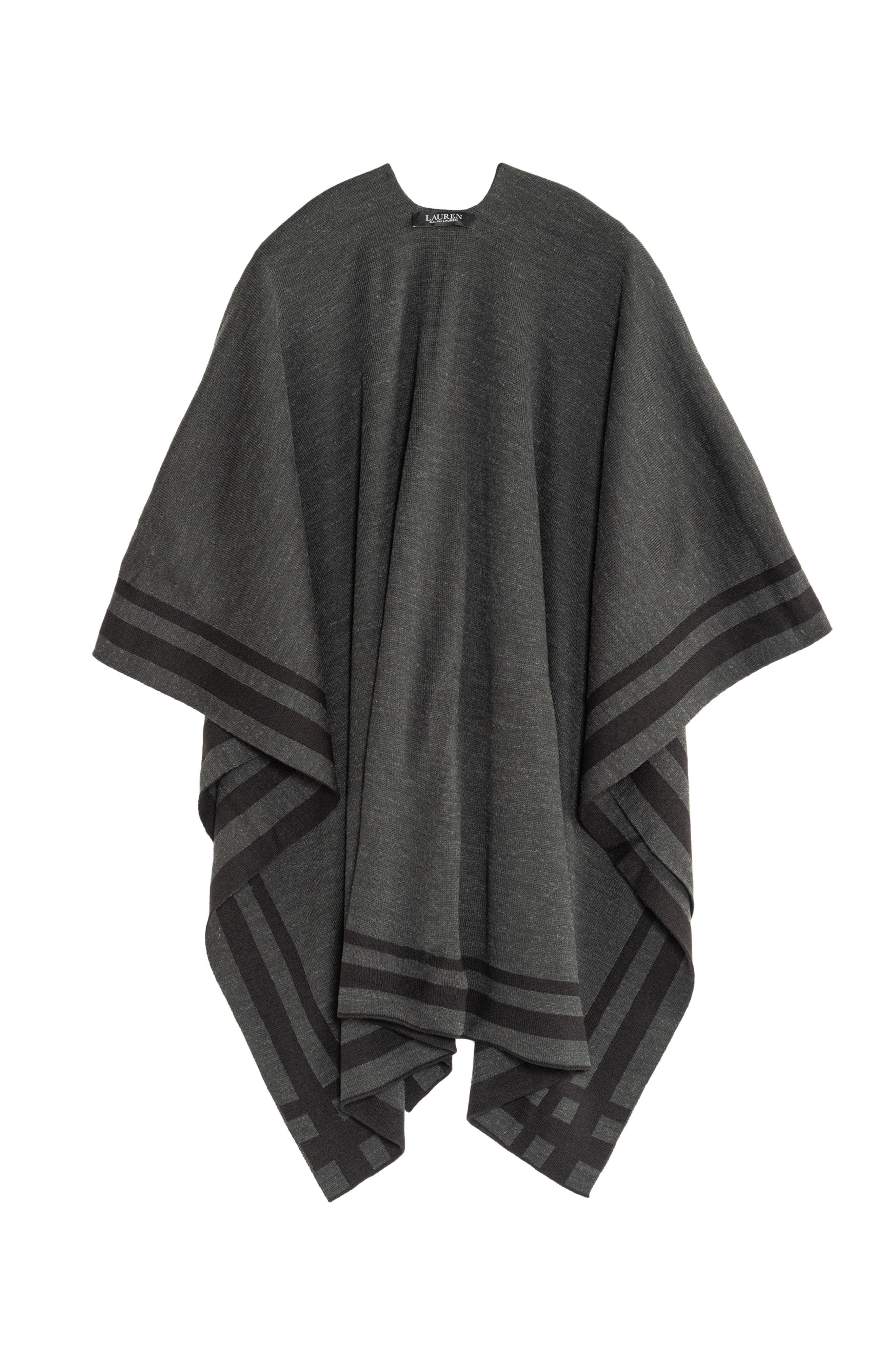 Lauren Ralph Lauren Stripe Border Ruana | Nordstrom