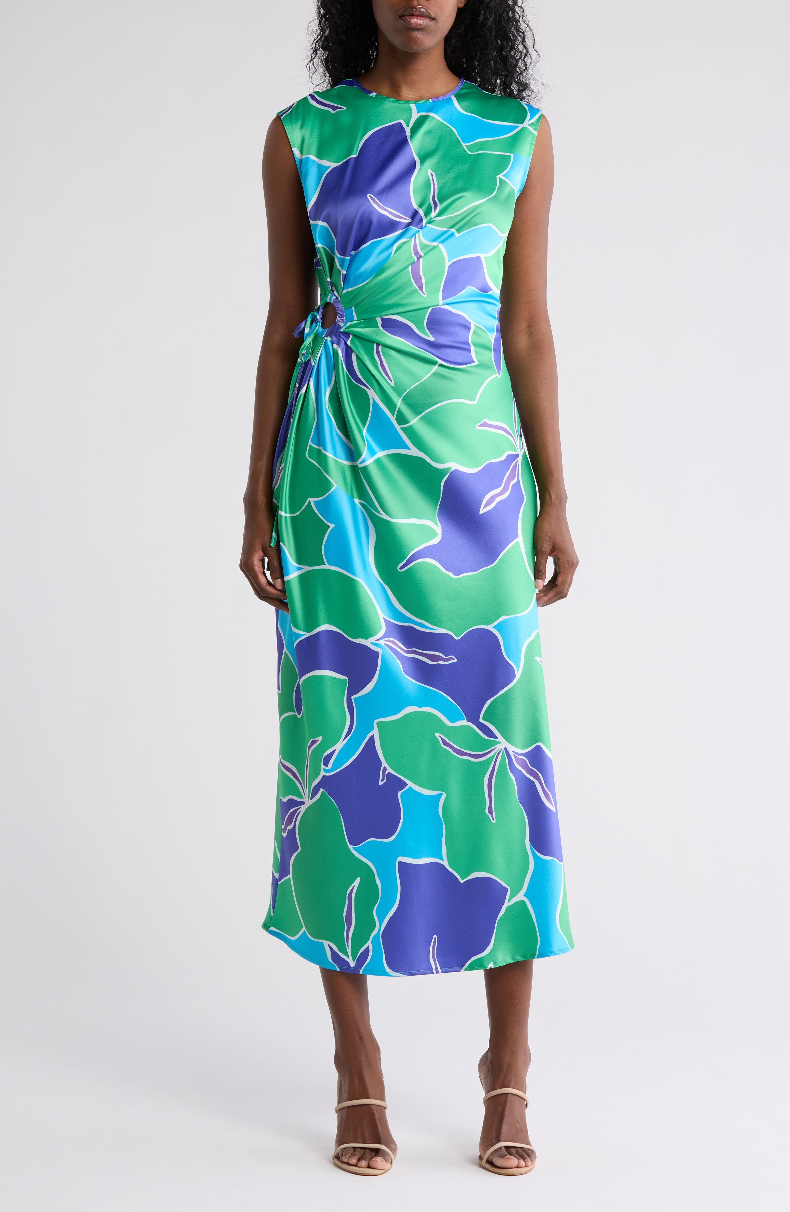 MELLODAY Sleeveless Side Tie Maxi Dress | Nordstromrack