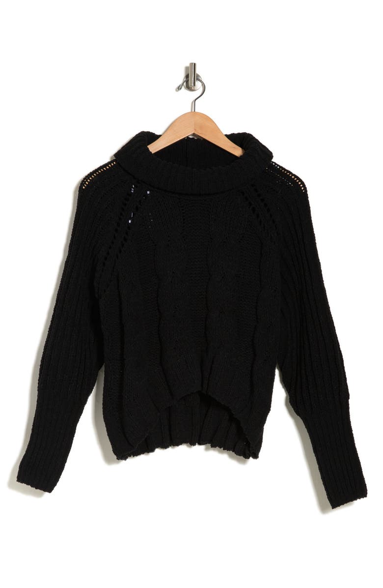 DR2 by Daniel Rainn Turtleneck Crop High-Low Sweater | Nordstromrack