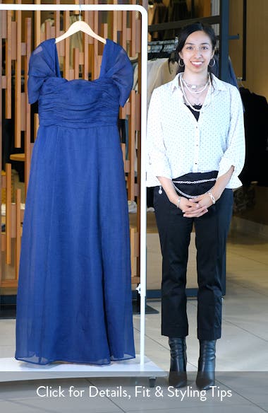 JS Collections Jane Ruched Bodice A-Line Gown | Nordstrom