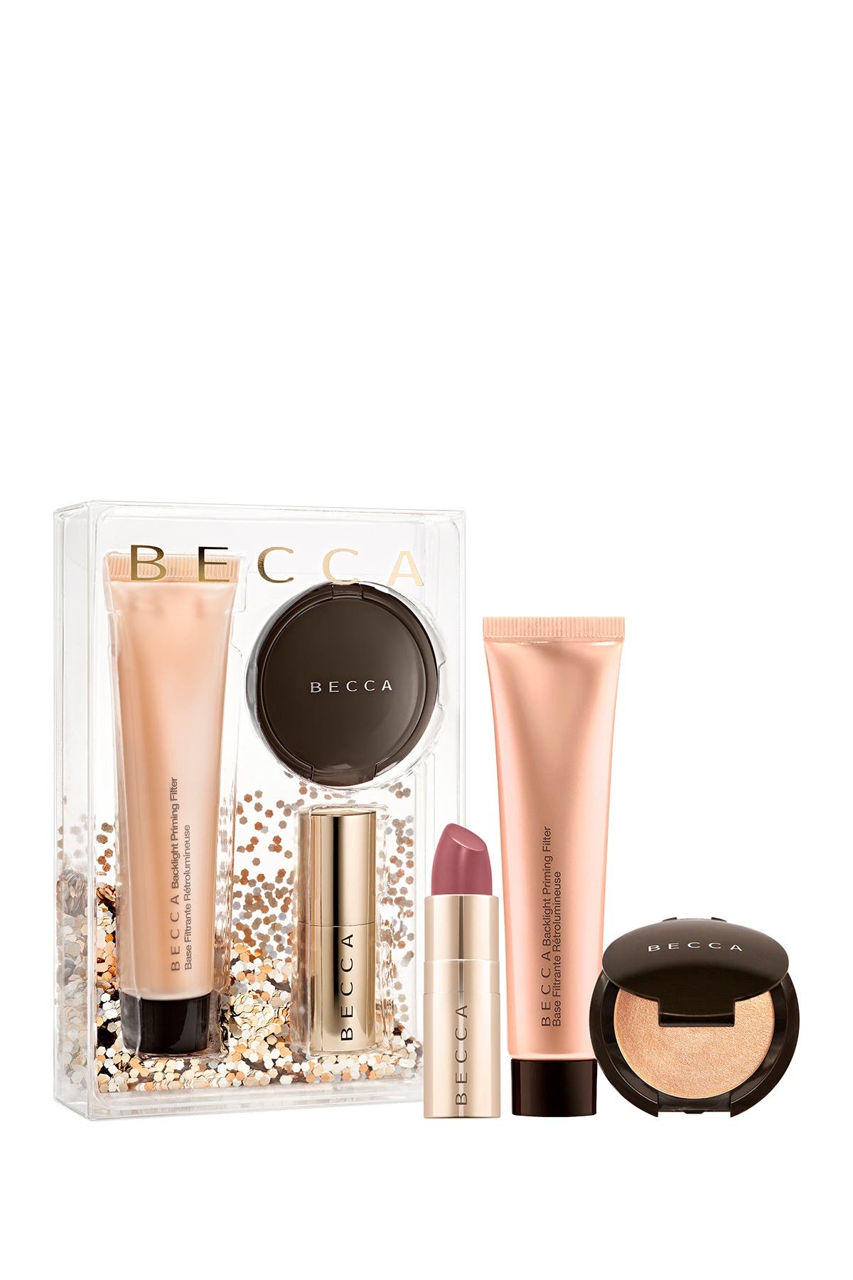 BECCA Cosmetics Your Glow-To Glow Primer, Highlighter & Lip Kit ...