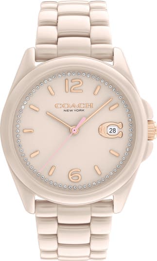 COACH Grayson Ceramic Bracelet Watch, 36mm | Nordstrom