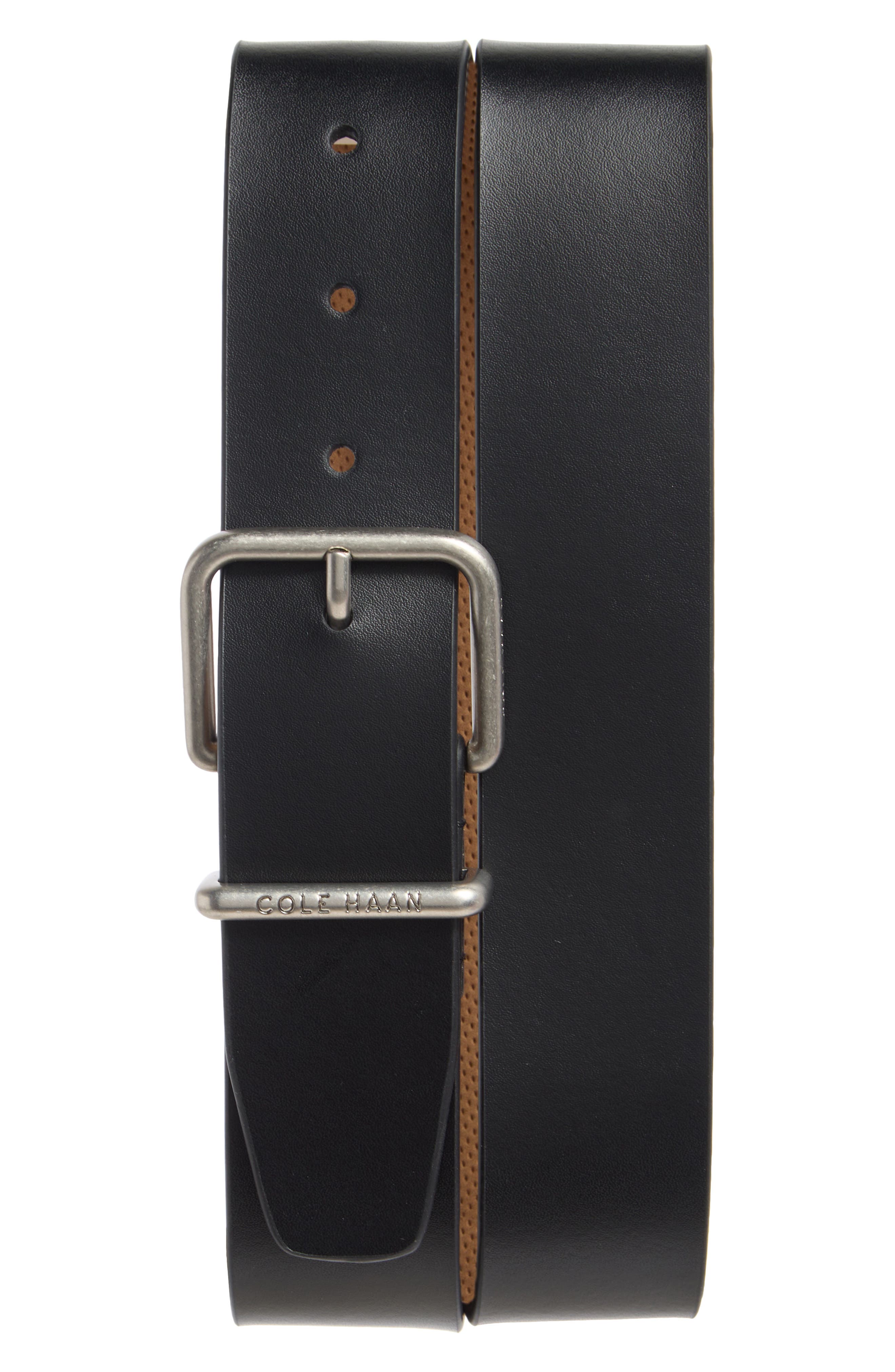 Cole Haan Logo Embossed Leather Belt | Nordstromrack