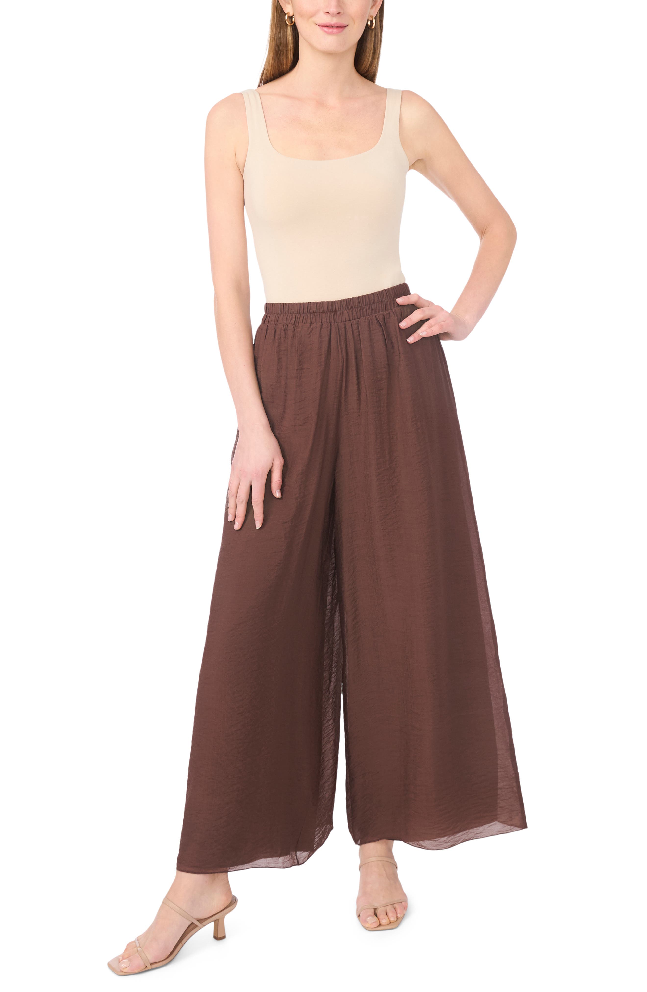 Halogen® Semisheer Wide Leg Pants | Nordstromrack