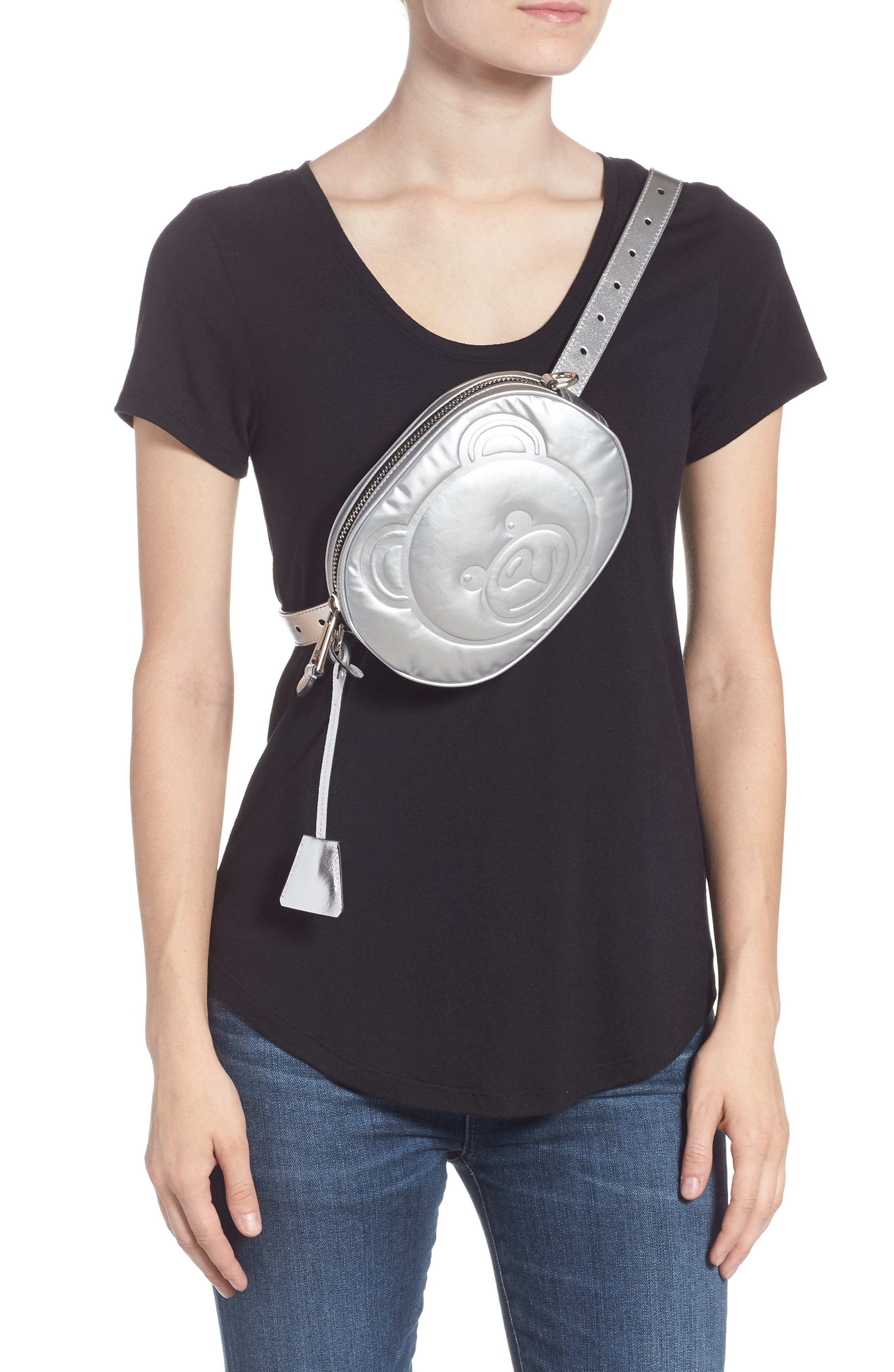 Moschino Silver Teddy Belt Bag | Nordstromrack