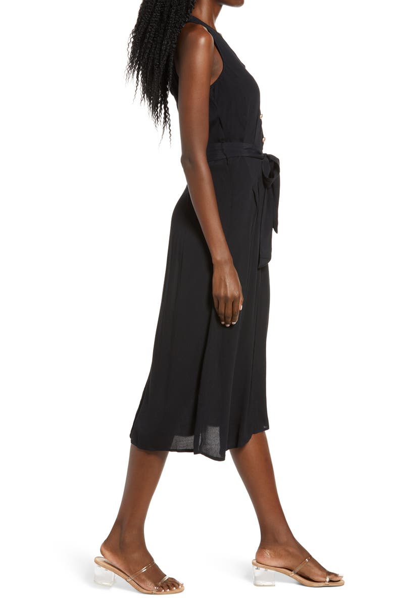 Row A Button Front Midi Dress | Nordstromrack