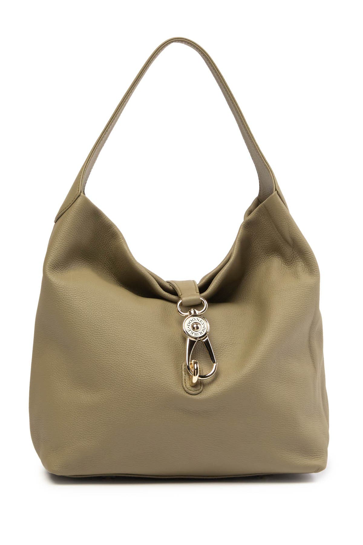 Belvedere Logo Lock Leather Shoulder Bag (Women) | Nordstromrack