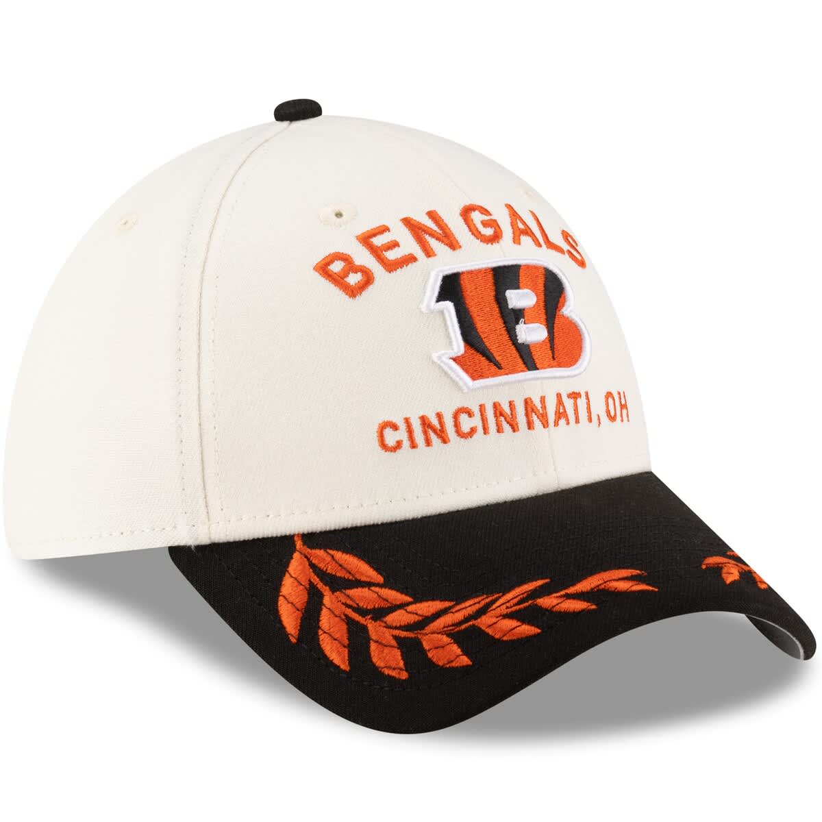 Men's New Era Cream/Black Cincinnati Bengals 2025 NFL Draft 39THIRTY ...