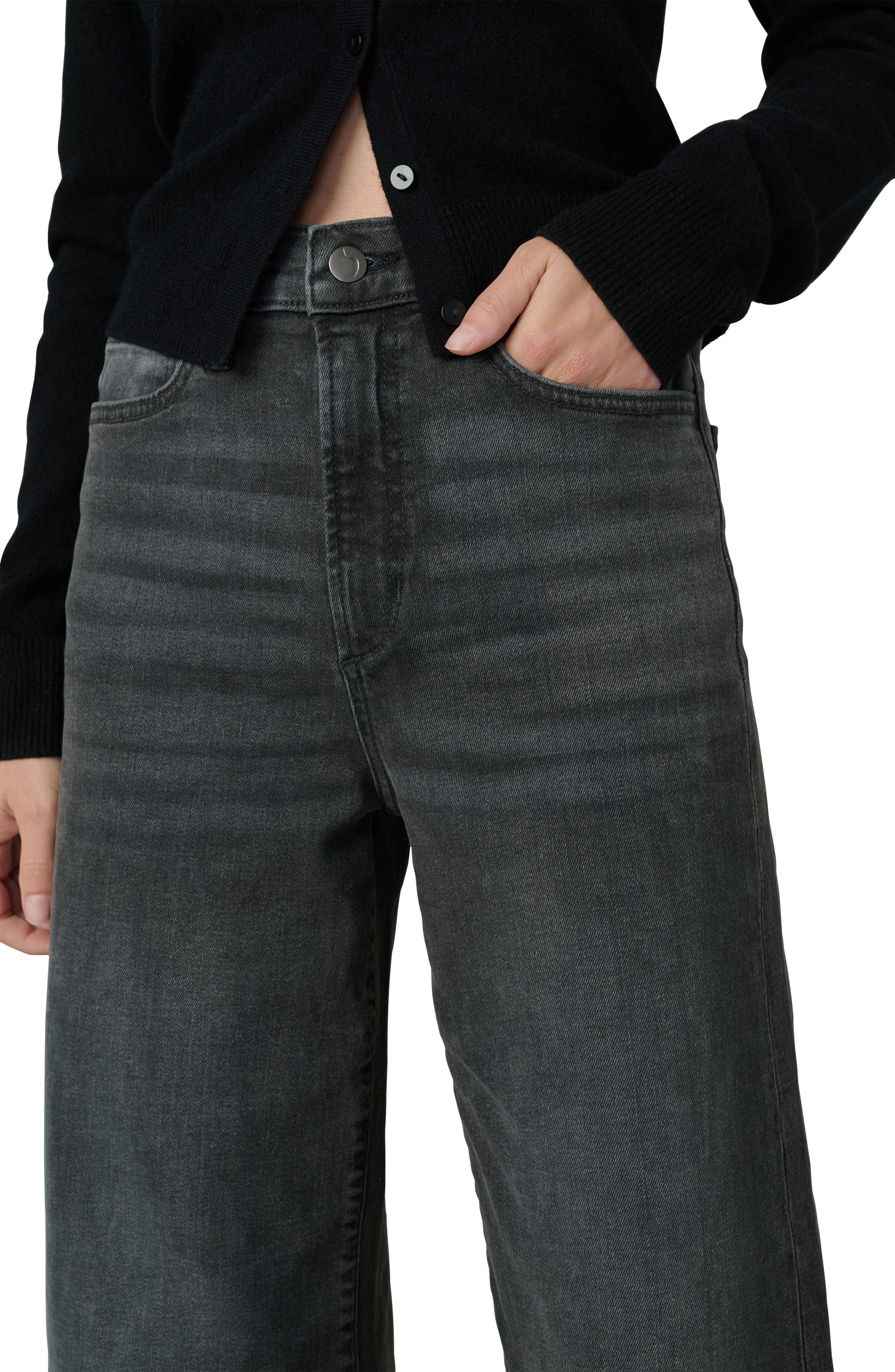 Joe's Cuffed High Waist Ankle Wide Leg Jeans | Nordstromrack