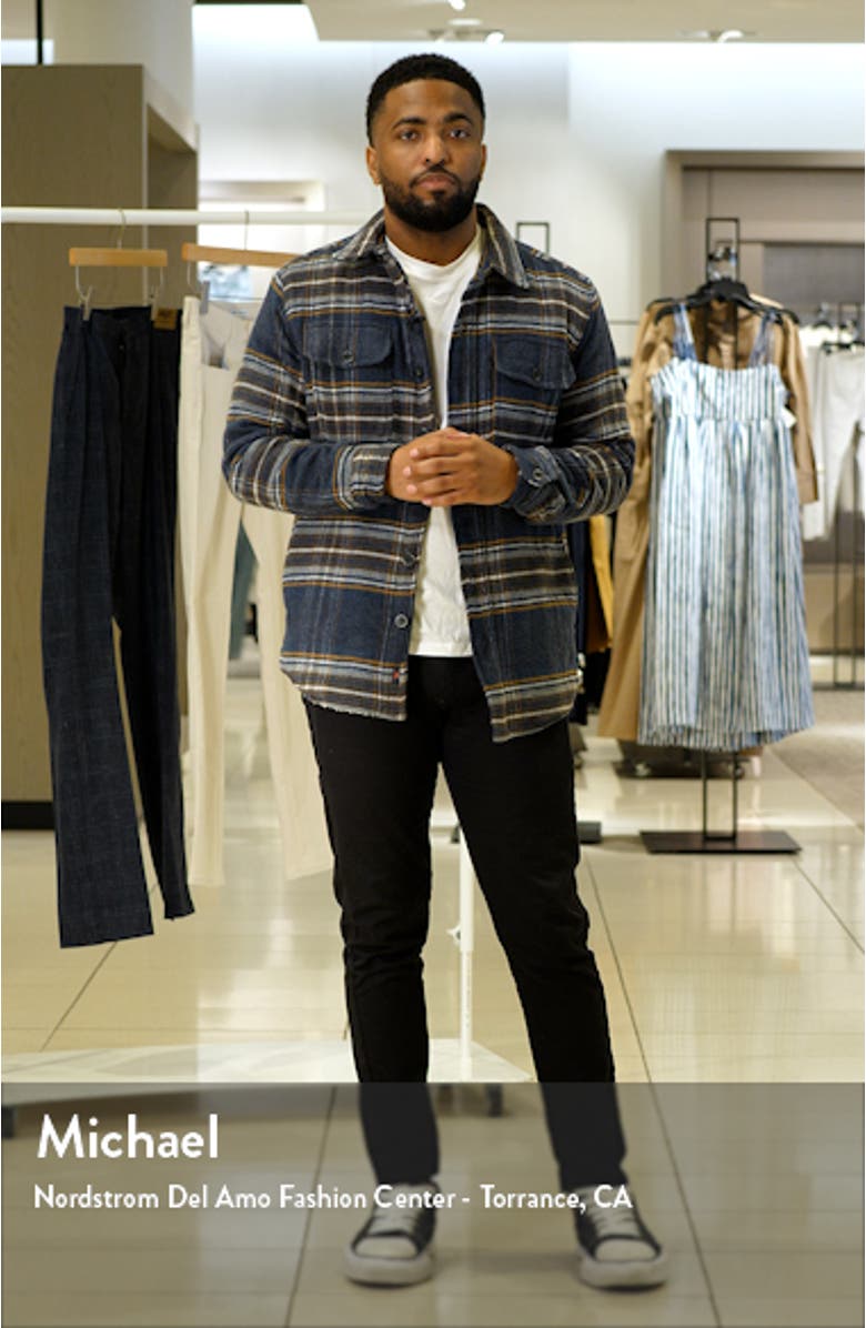 Faherty CPO Plaid High Pile Fleece Shirt Jacket | Nordstrom