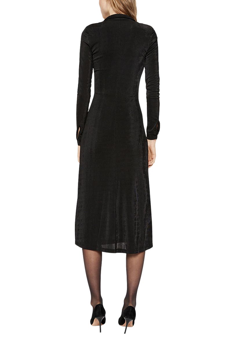 Bardot The Gathered Long Sleeve Button-Up Midi Dress | Nordstrom